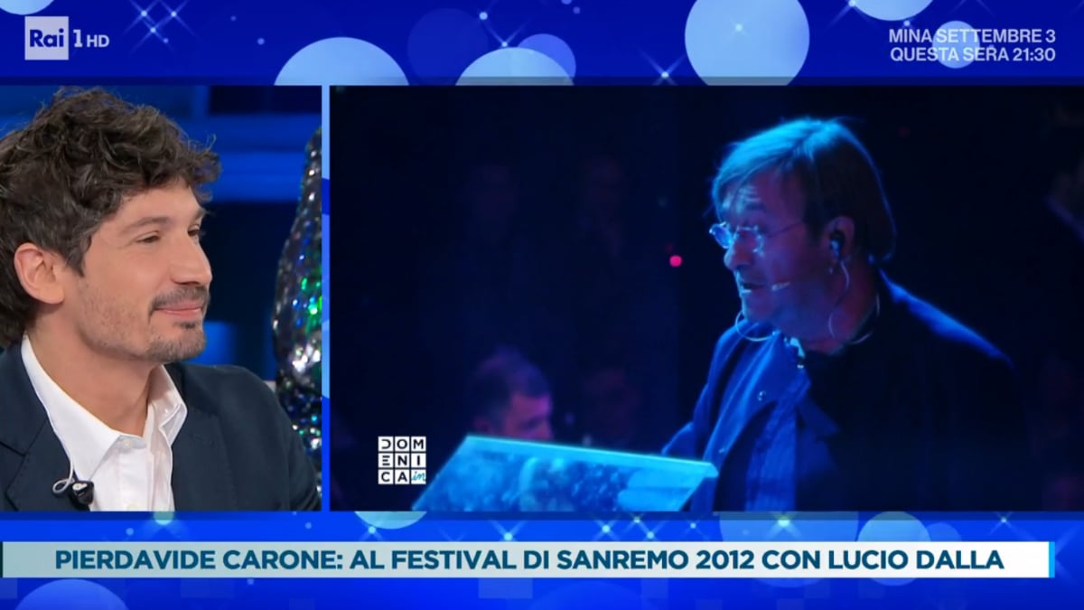 Domenica In, Pierdavide Carone si commuove: “Quando è morto Dalla…”