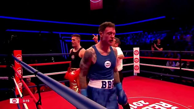Fans left stunned as footage of Wayne Bridge boxing against TV star re ...