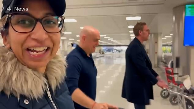 Suella Braverman and Laurence Fox arrive in US for Trump inauguration