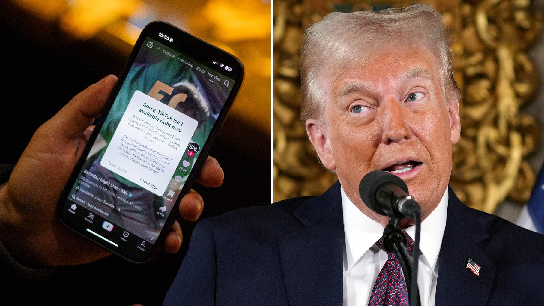 Donald Trump reveals plan to save TikTok hours after app went offline in US