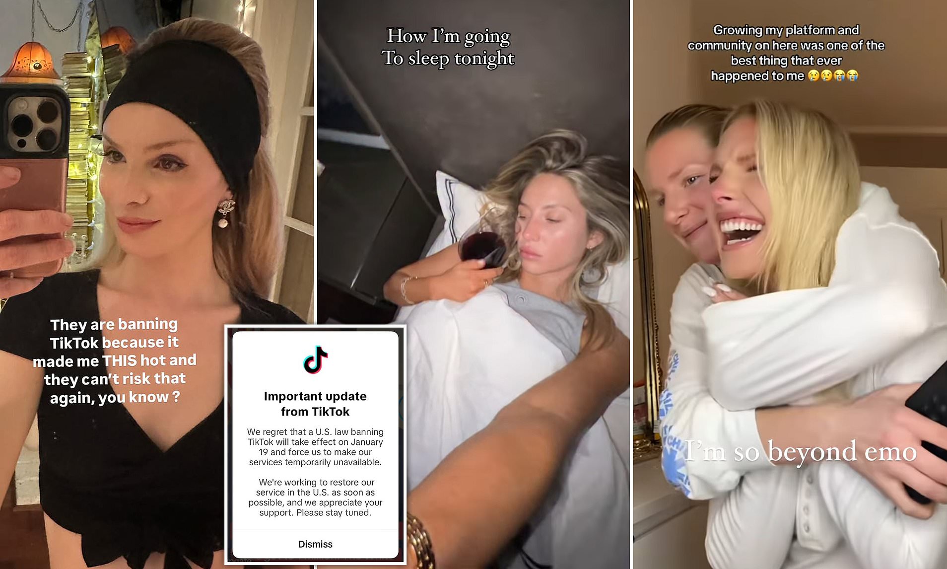 Influencers in meltdown as TikTok app 'goes dark' for 170m Americans