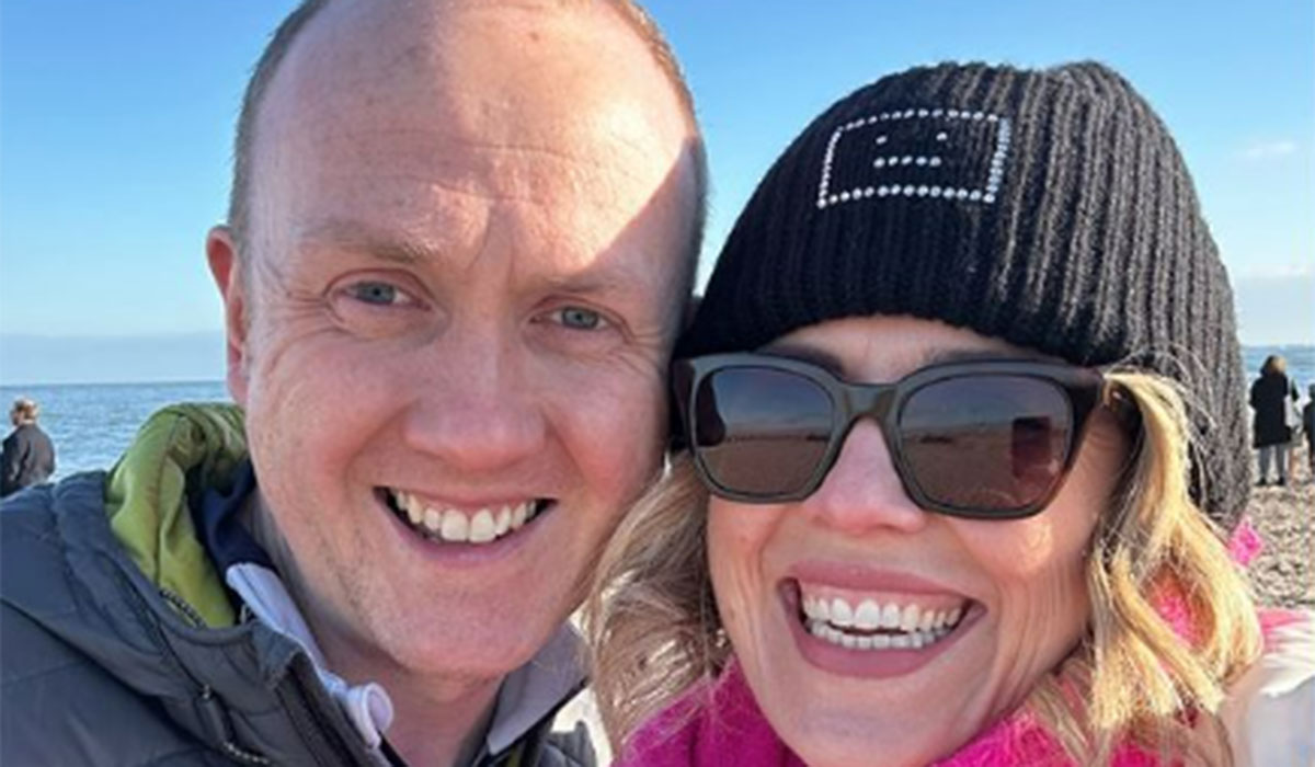 Ger Treacy soaks up the winter sun as she spends valuable family time ...