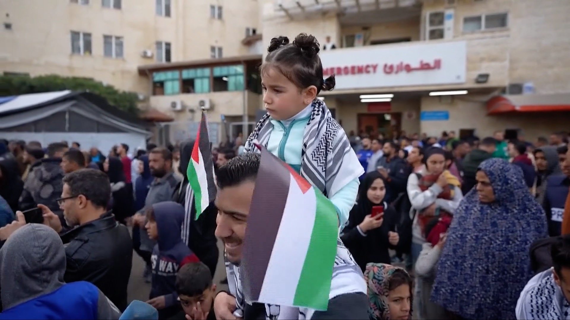 Watch: Cautious celebrations in Gaza as ceasefire begins