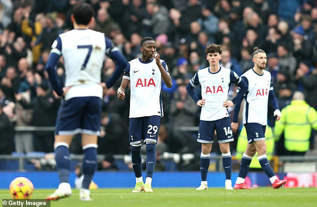 Everton 3-2 Tottenham: Spurs slump to ANOTHER defeat as pressure builds ...