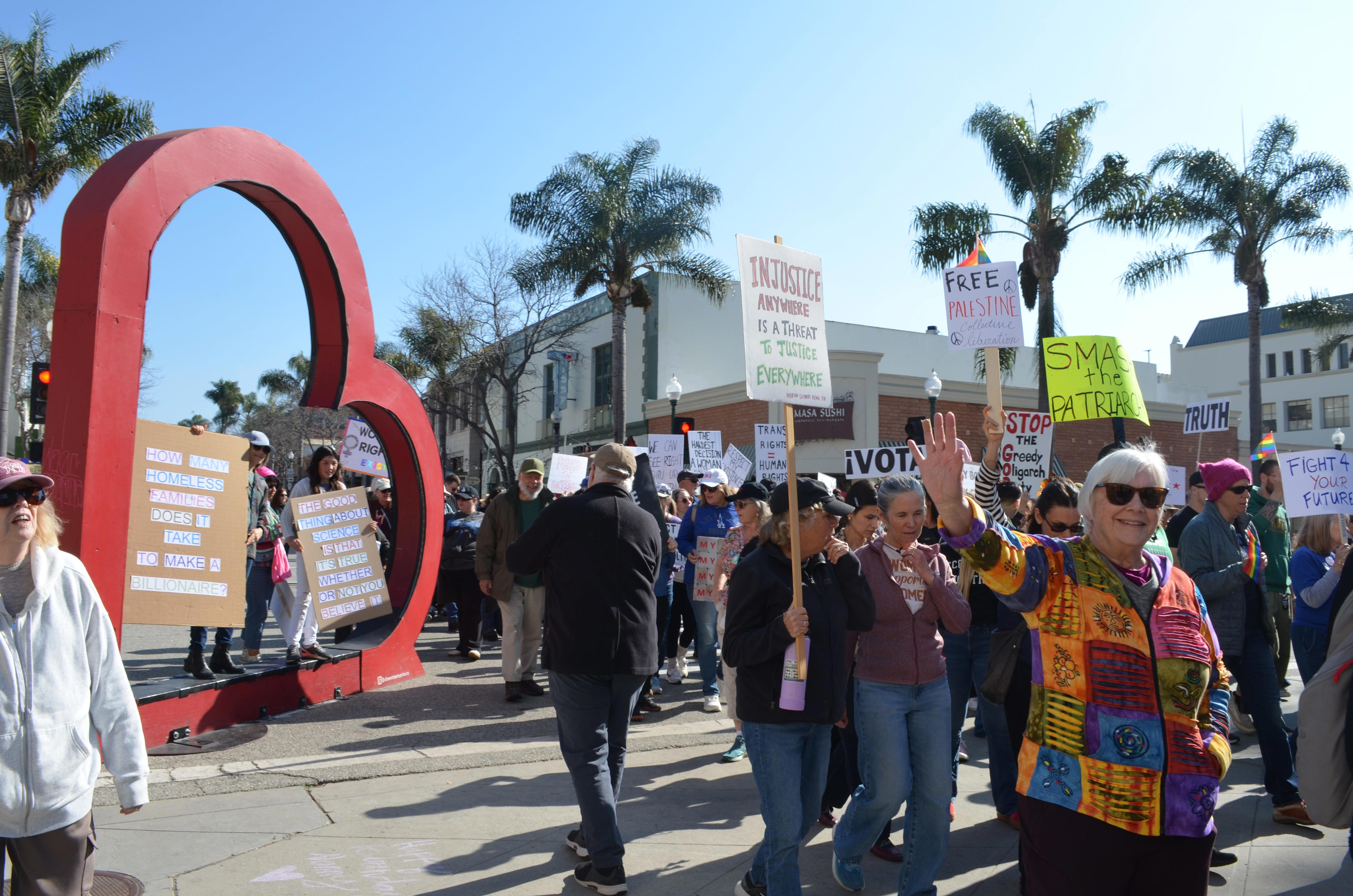 Women's March in Ventura marks ninth year of protests