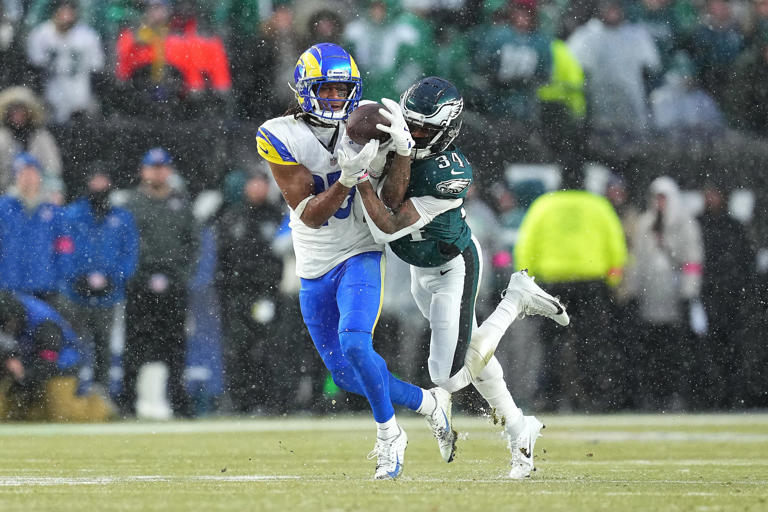 19 dazzling photos of a snowy Eagles-Rams playoff game