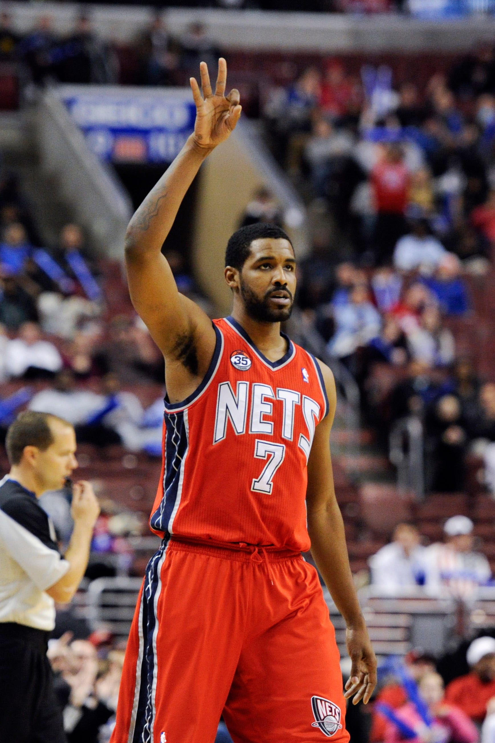 Brooklyn Nets jersey history No. 7 - Shawne Williams (2011-12)