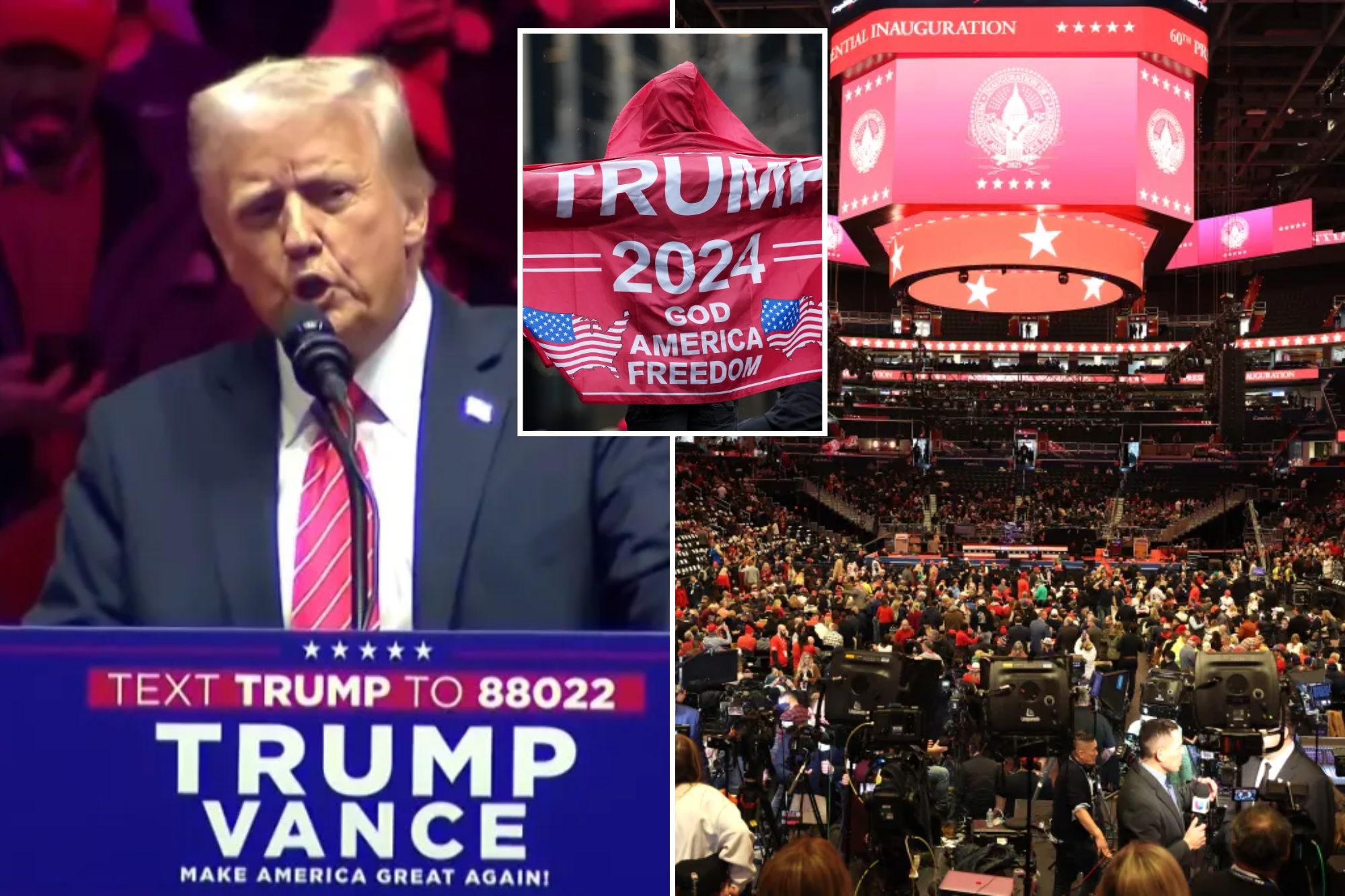 45 becomes 47: Trump takes victory lap at packed DC arena on eve of ...