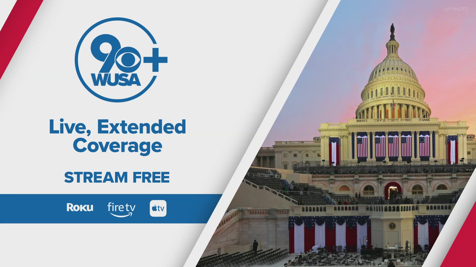 How to stream live Inauguration coverage on WUSA9+