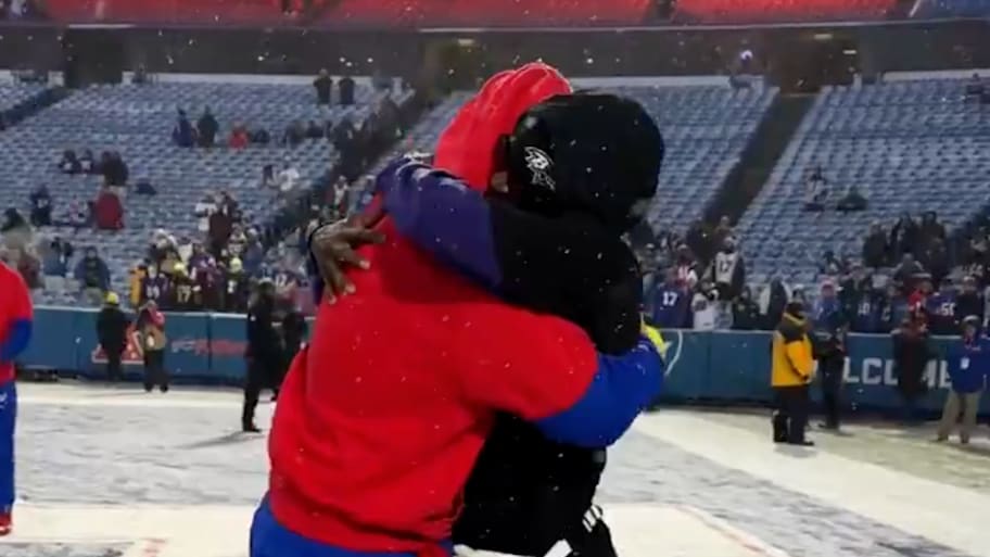 Josh Allen Seen Sharing Special Moment With Ravens DB Before Playoff ...