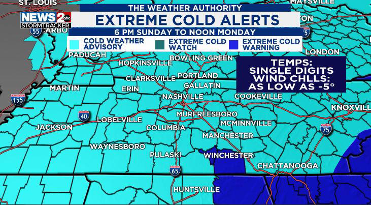 Snow gone, bitter cold temperatures moving in