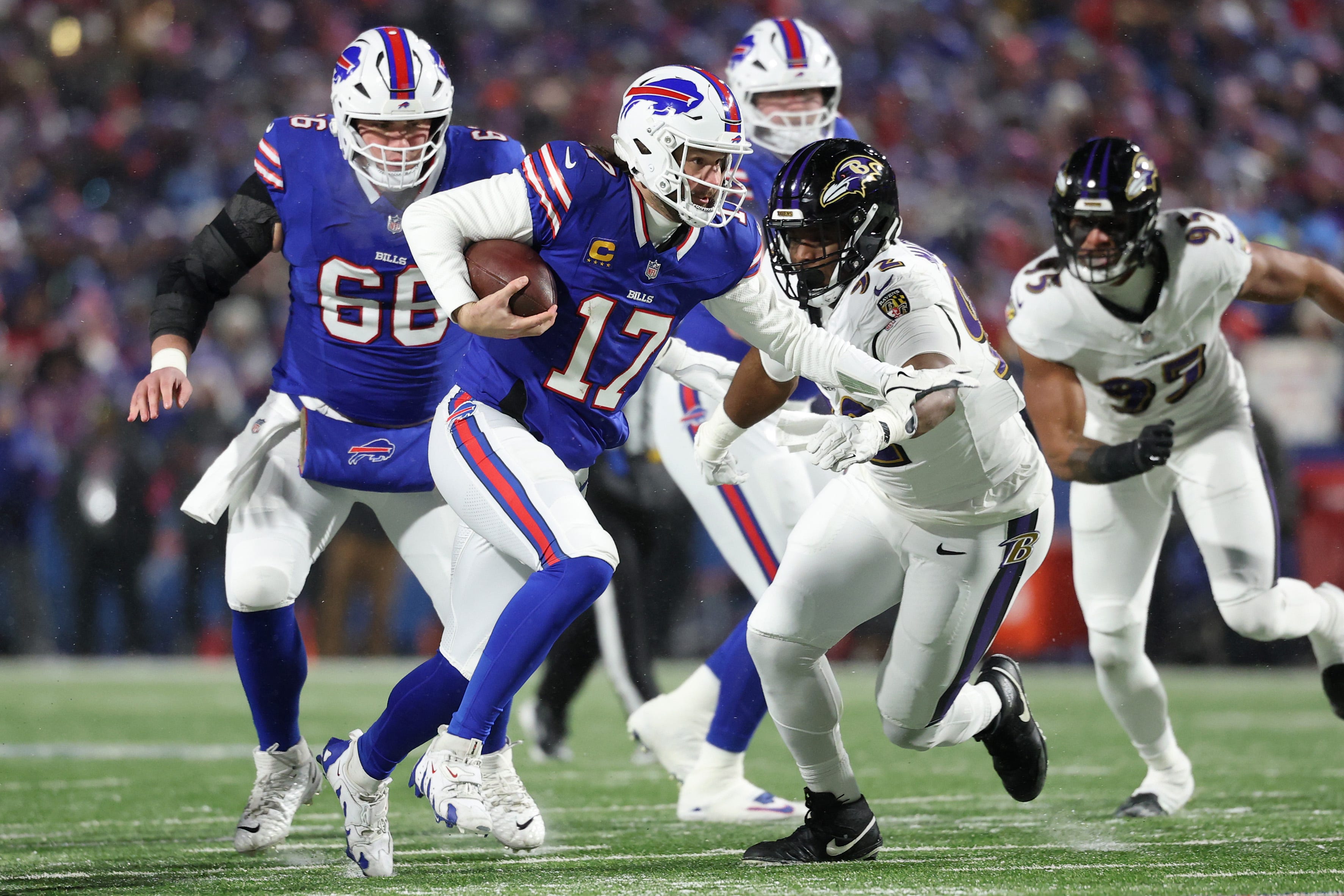 Bills advance to AFC championship after stopping Ravens on 2-point ...