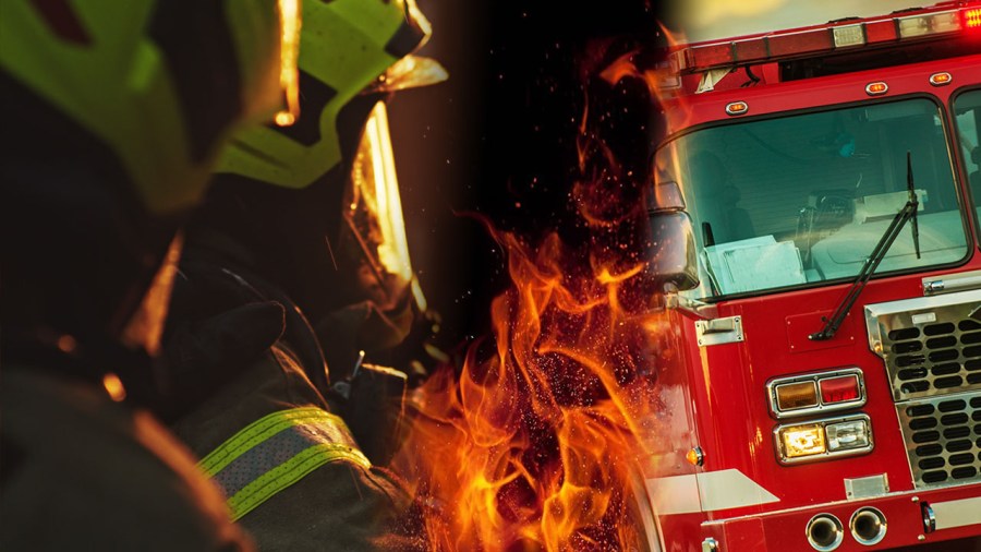 Firefighters on scene in Huntington Township as winter storm rages