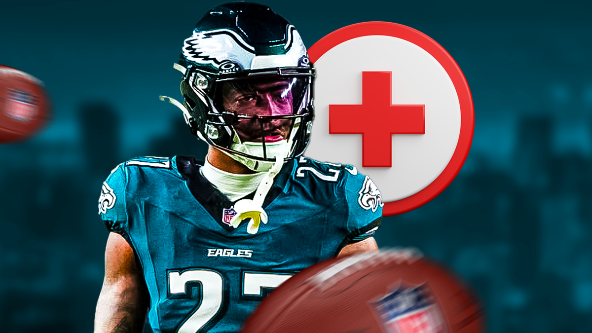 Eagles’ Quinyon Mitchell ruled out for rest of Rams clash with shoulder ...