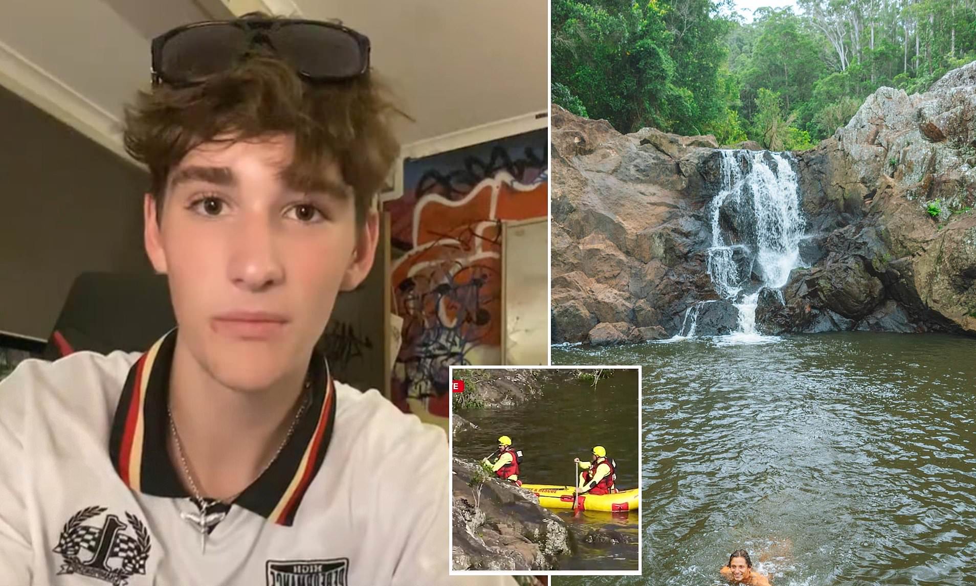 Teenage hero killed in waterfall double drowning tragedy is identified