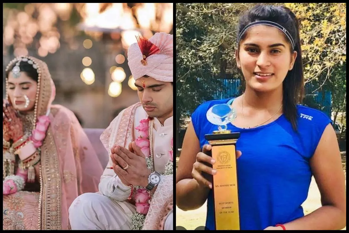 Who is Himani Mor, Neeraj Chopra's wife? Olympic champion announces ...