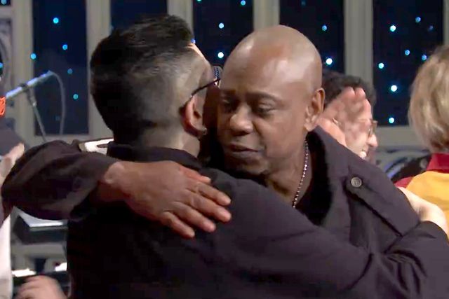 Dave Chappelle and Bowen Yang hug on “SNL” stage a year after awkward ...