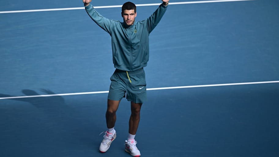 Carlos Alcaraz Rocks Andre Agassi's Tennis Shoes at Australian Open