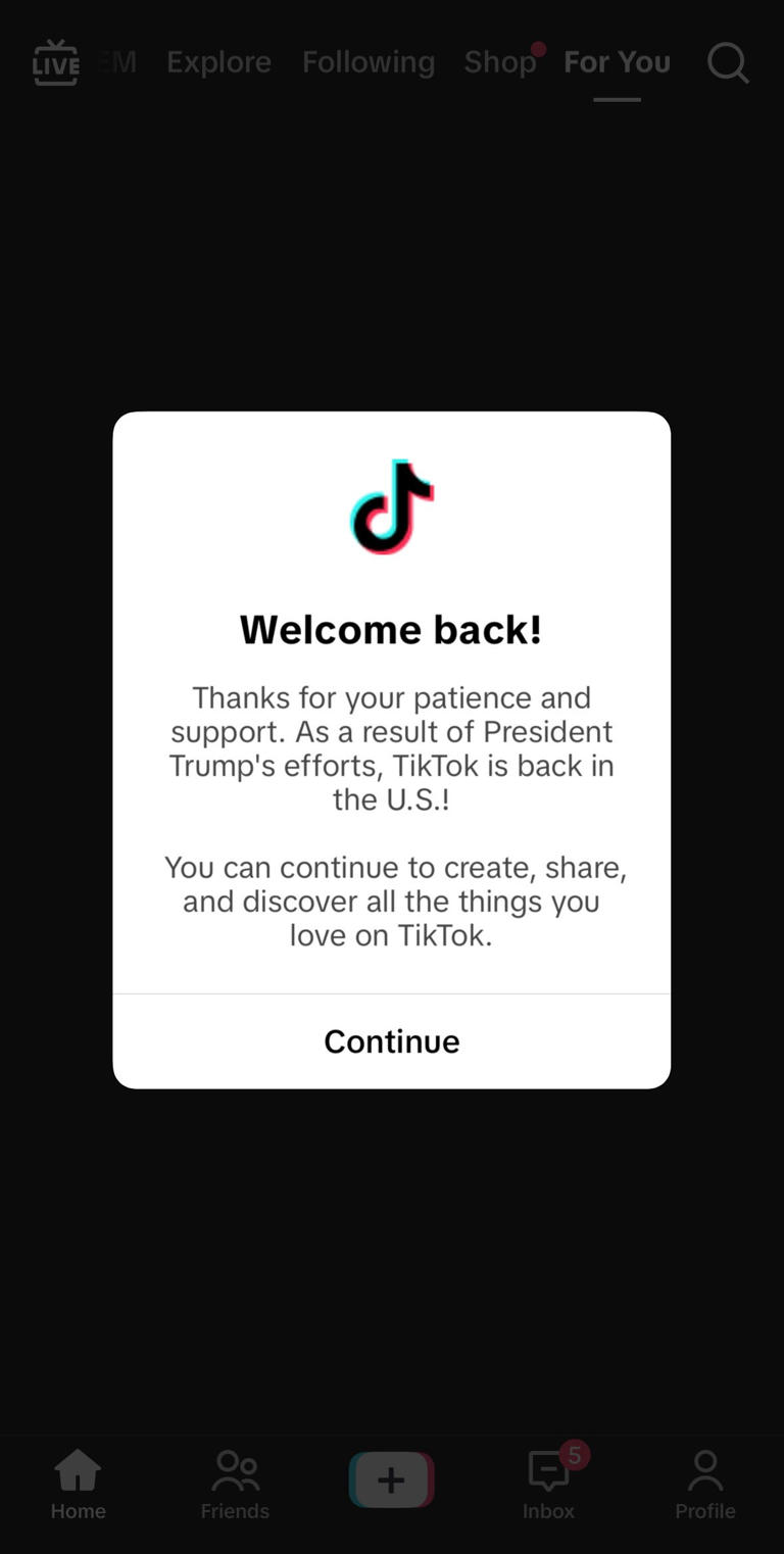 TikTok is back, but still missing from app stores: What happens next?