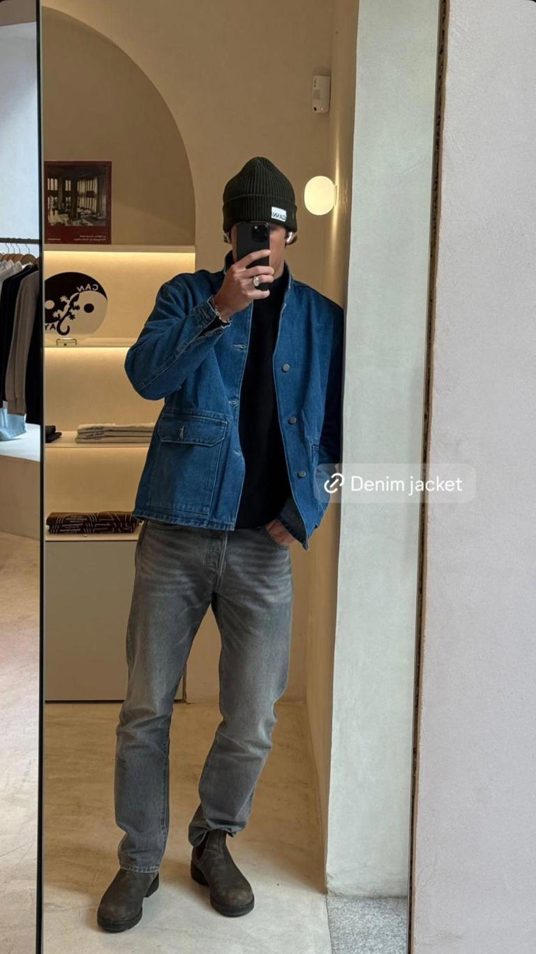 La cazadora vaquera que Nacho, el hijo pequeño de Emilio Aragón, ha ...