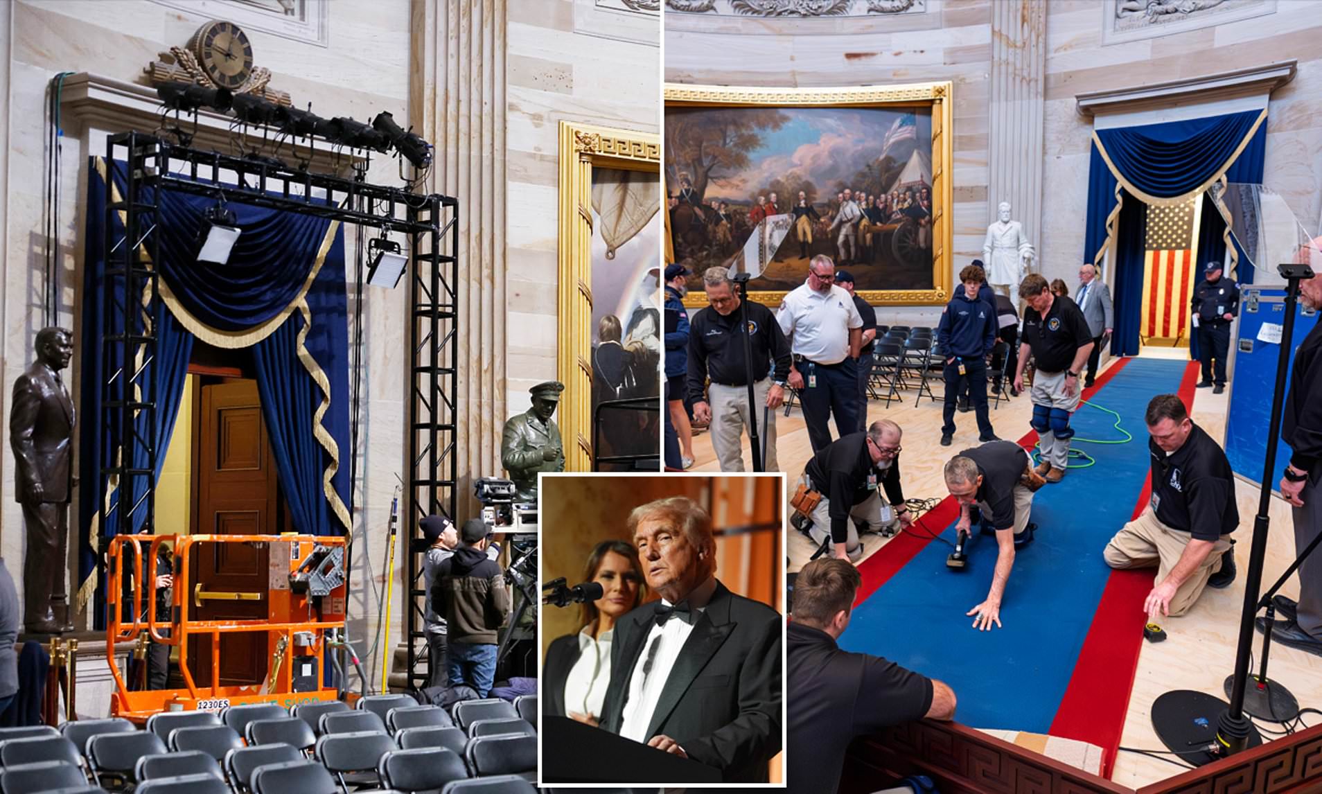 Trump's indoor inauguration will include huge revamped stage