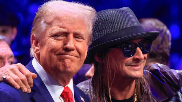 Kid Rock's 'cringe' Donald Trump victory rally performance brutally mocked Kid Rock's 'cringe' Donald Trump victory rally performance brutally mocked