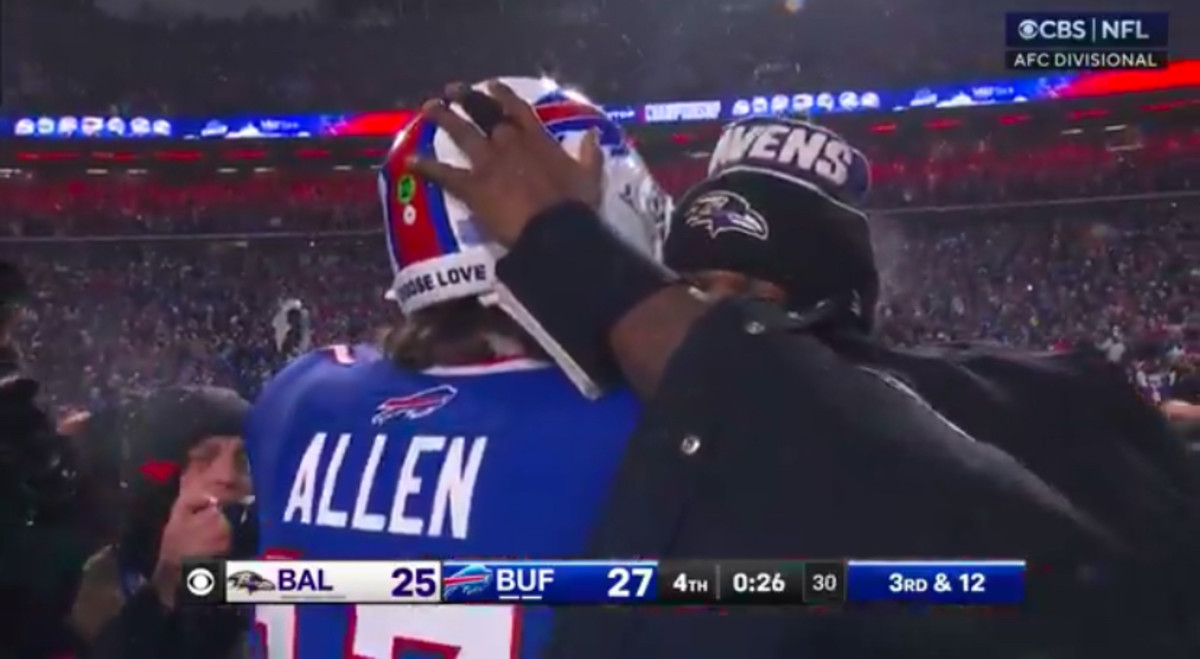 Postgame Handshake Between Josh Allen, Lamar Jackson Captures Attention