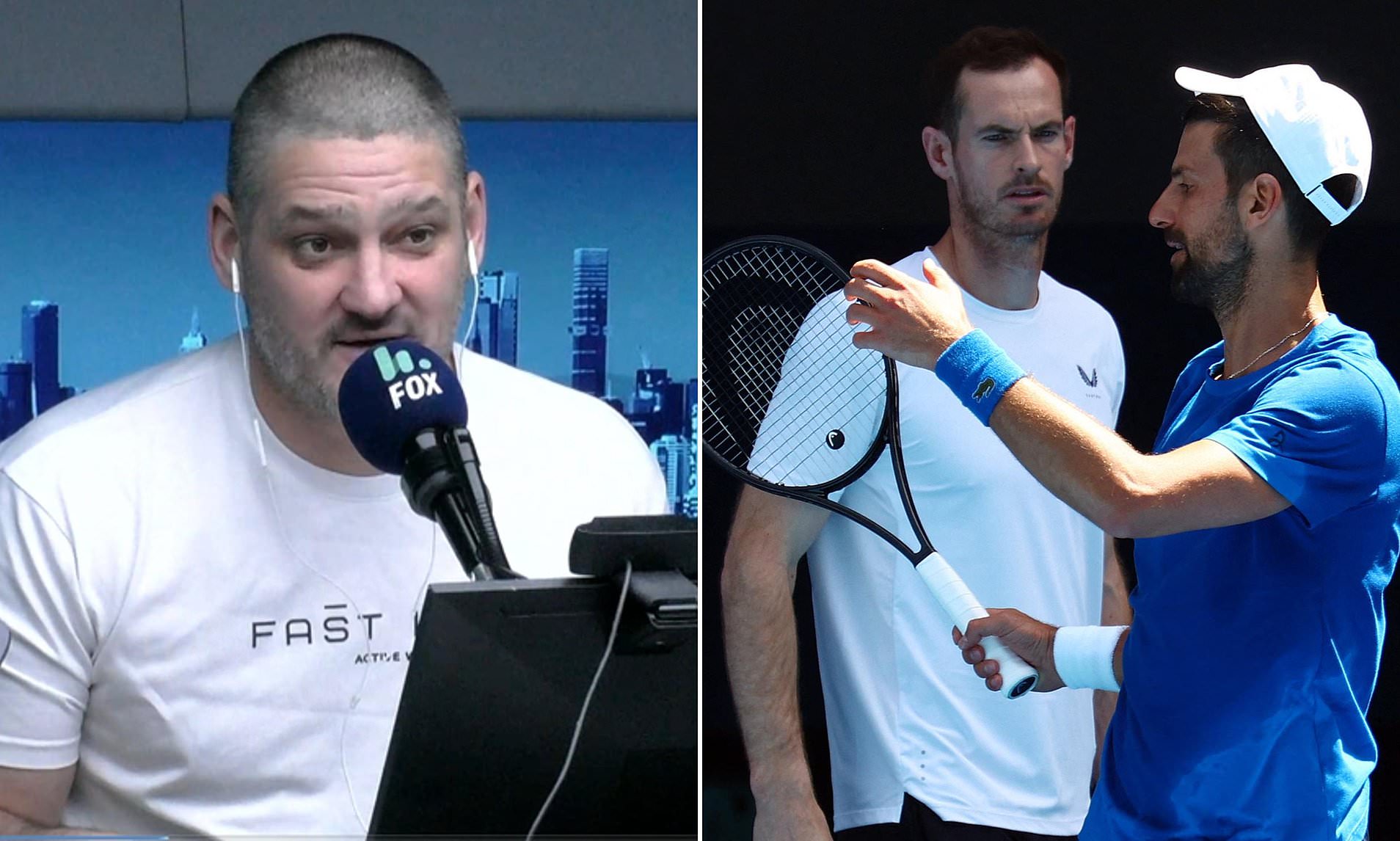 Tennis legend Andy Murray is blown away by footy great Brendan Fevola's ...