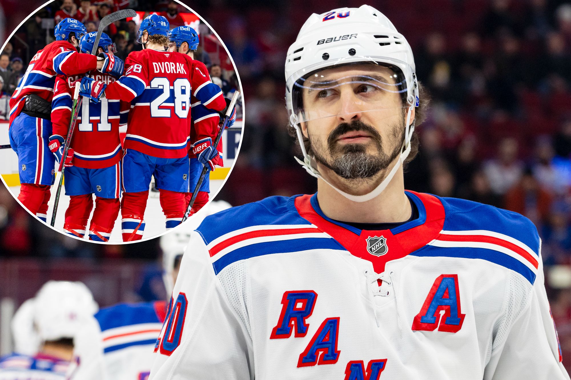 Rangers blow four separate leads in wasteful OT loss to Canadiens