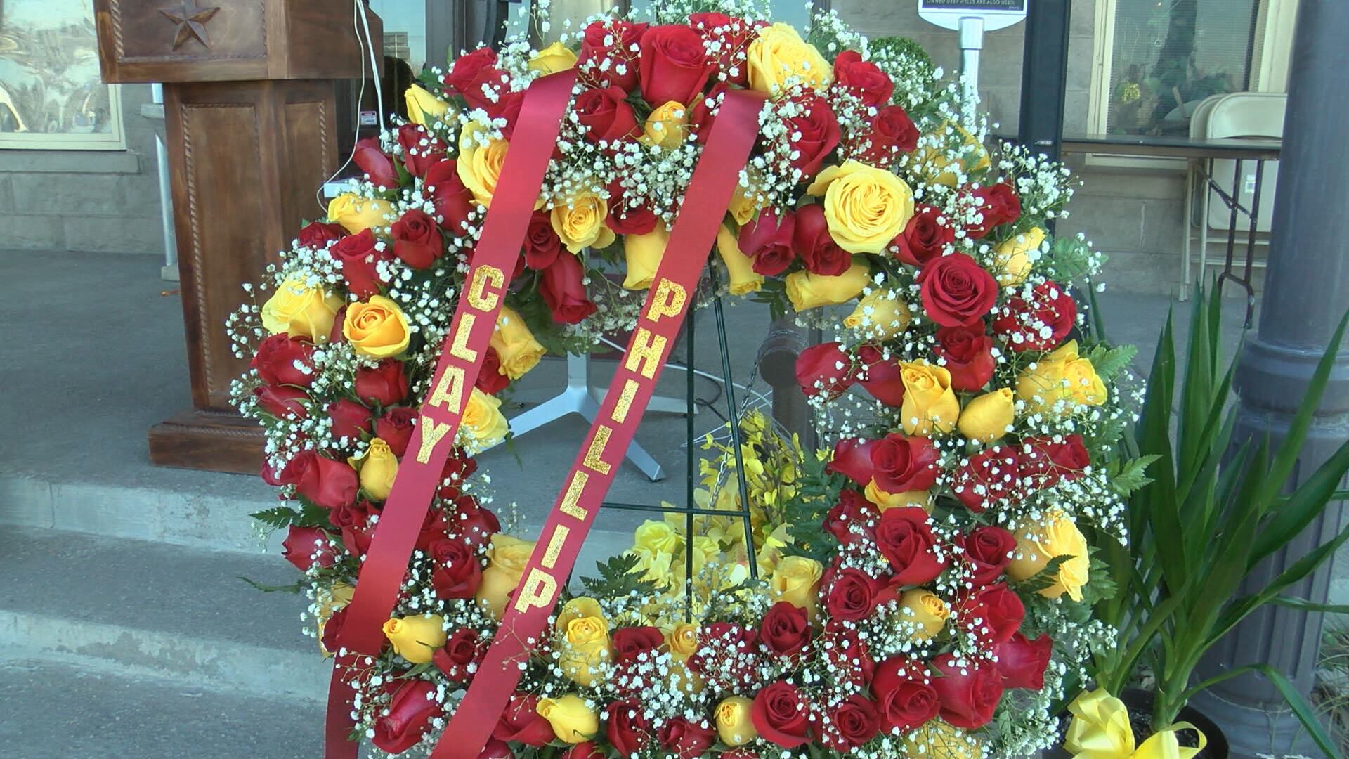 A Memorial honoring the lives of 2 people who lost their lives in Pecos ...