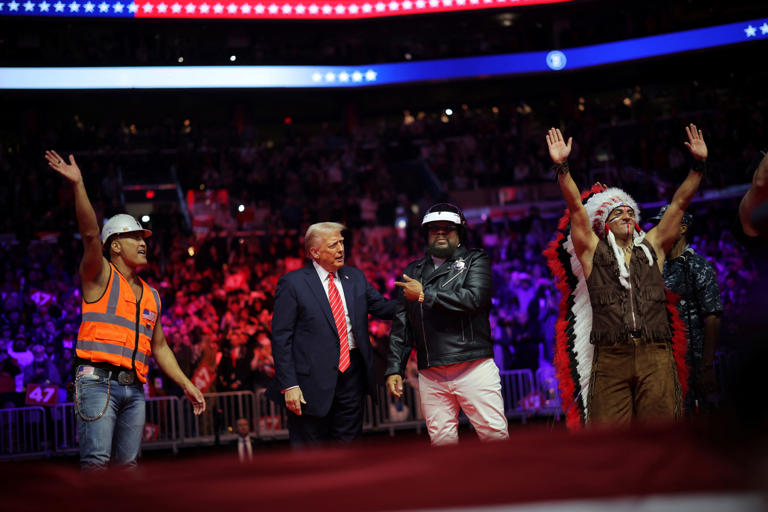 Watch: Trump grooves to YMCA at Washington rally, busts out famous ...
