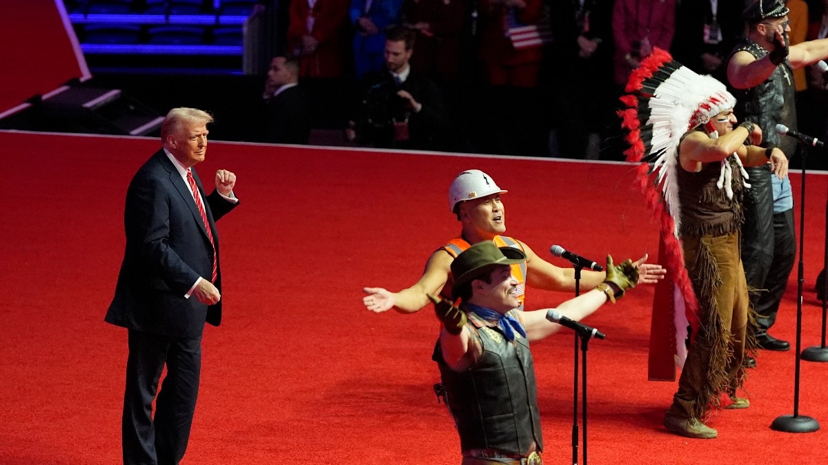 Watch: Trump grooves to YMCA at Washington rally, busts out famous ...