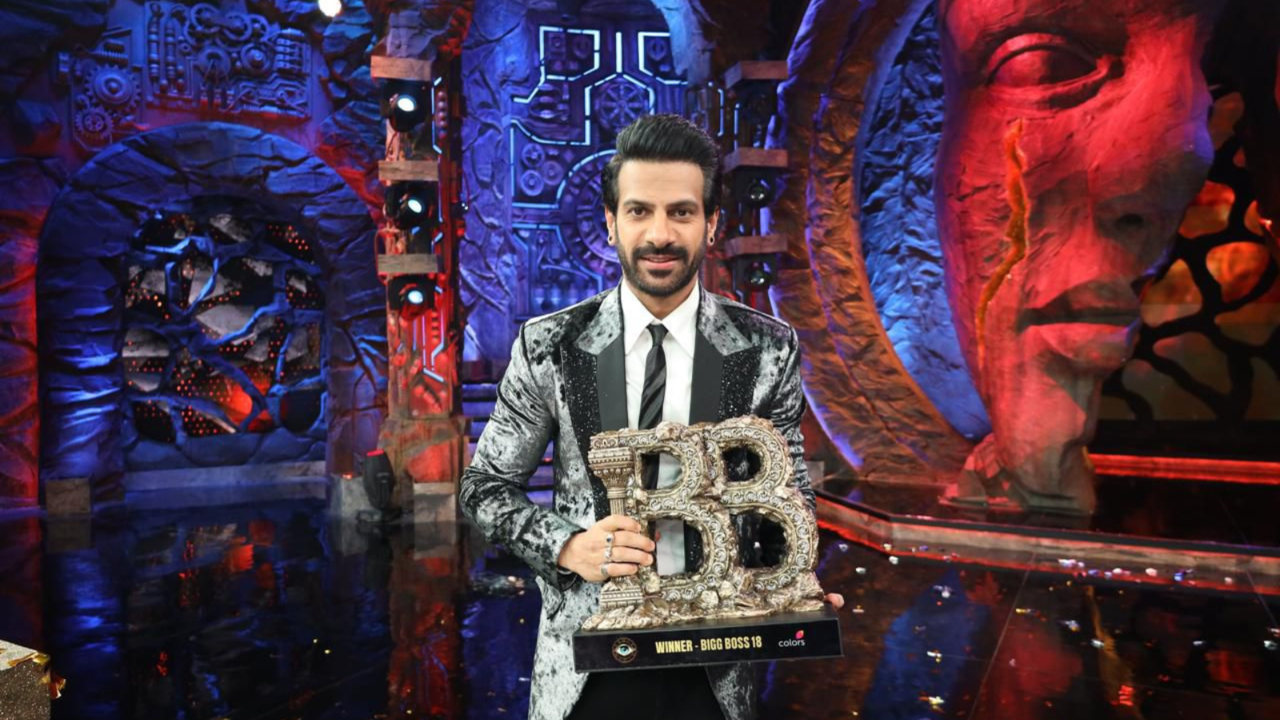 Bigg Boss 18 Winner: Karan Veer Mehra Lifts Trophy, Takes 50 Lakhs Home