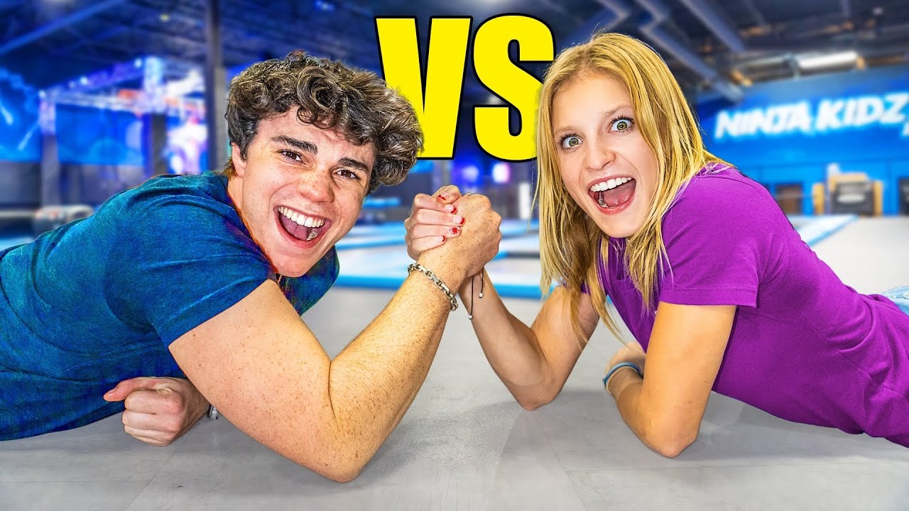 Who’s Stronger? Girls vs Boys Gym Challenge