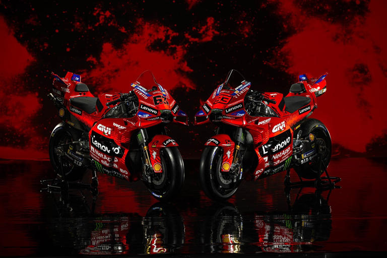 Ducati launches Bagnaia and Marquez's 2025 MotoGP bike in Italy