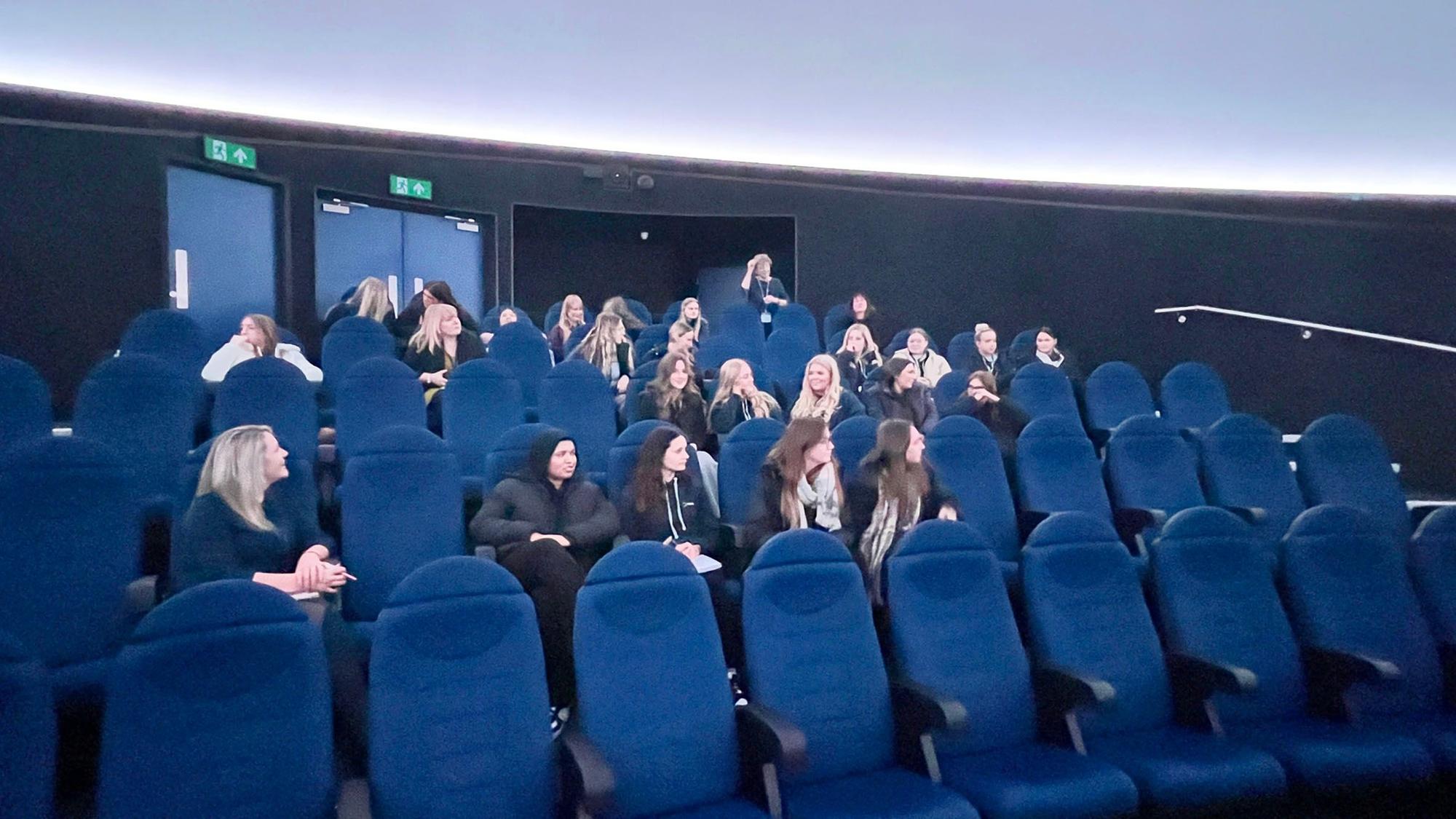 Students go intergalactic with planetarium project