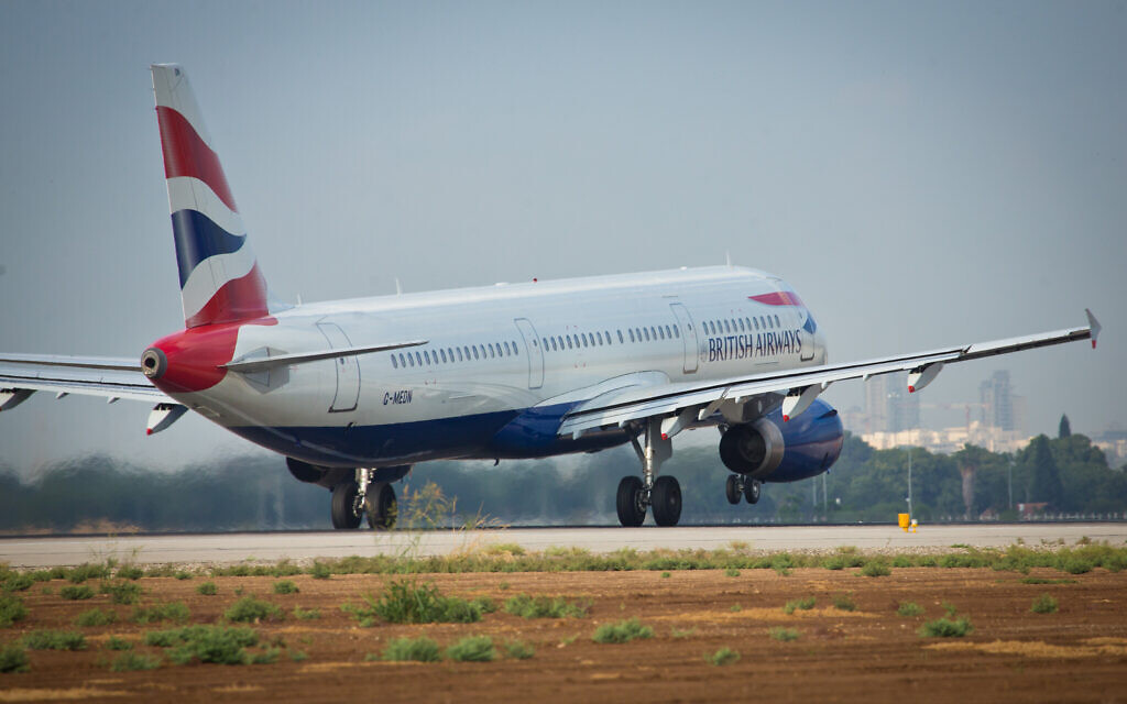 British Airways to resume London-Tel Aviv service on April 5