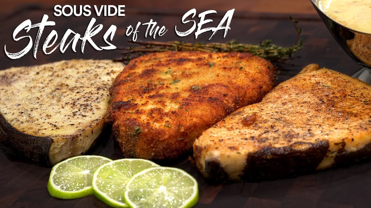 Sous vide swordfish cooked three unbelievable ways