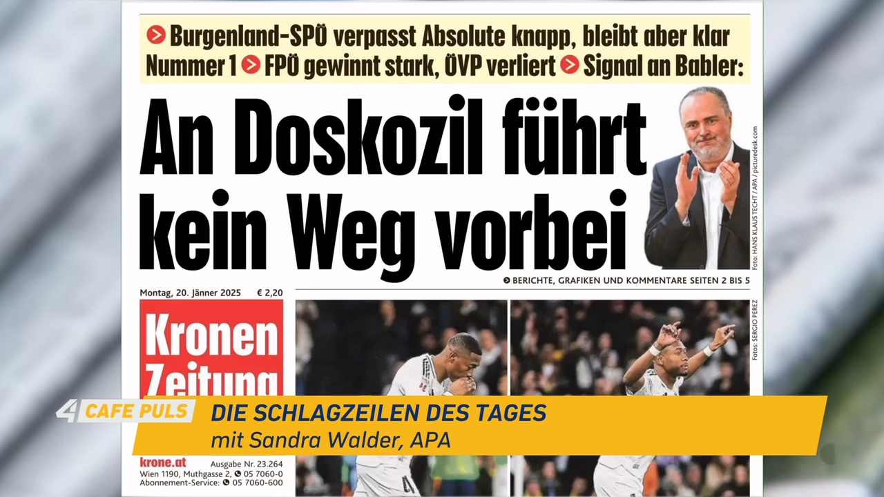 Die Schlagzeilen des Tages vom 20.01.2025