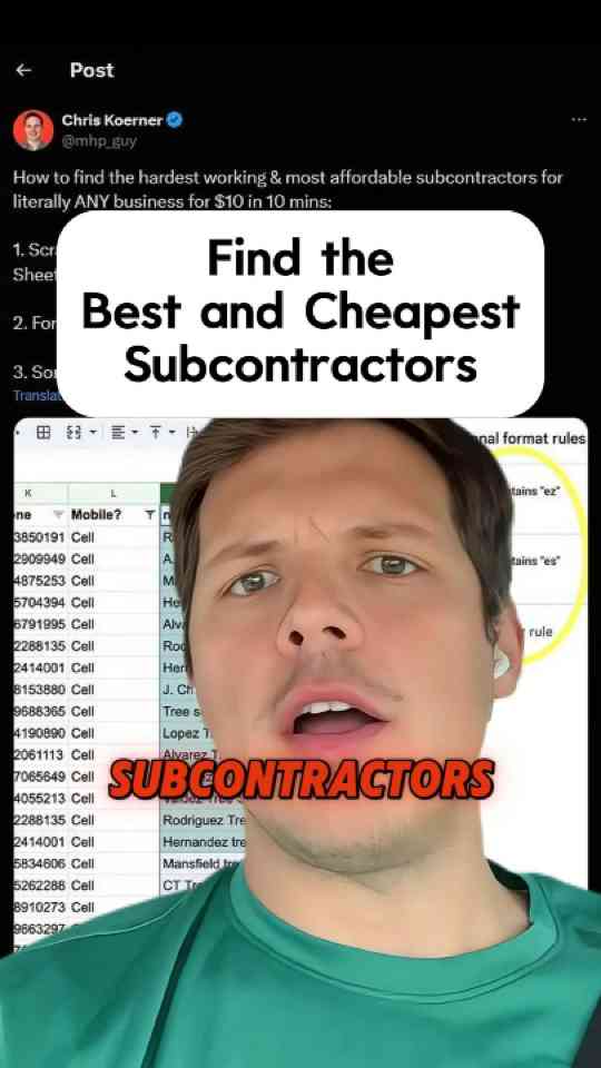 Business Hack finding the BEST and cheapest contractors. # ...