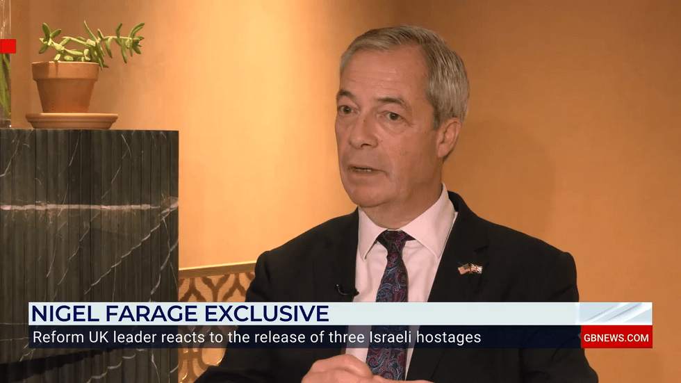Nigel Farage says Israeli hostage release is Donald Trump's 'first ...