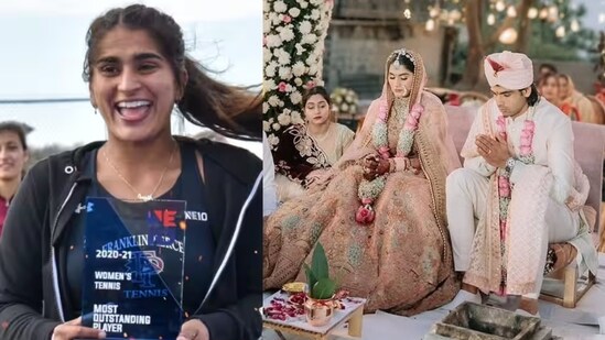 Meet Olympic medalist Neeraj Chopra’s gold medalist wife Himani Mor ...
