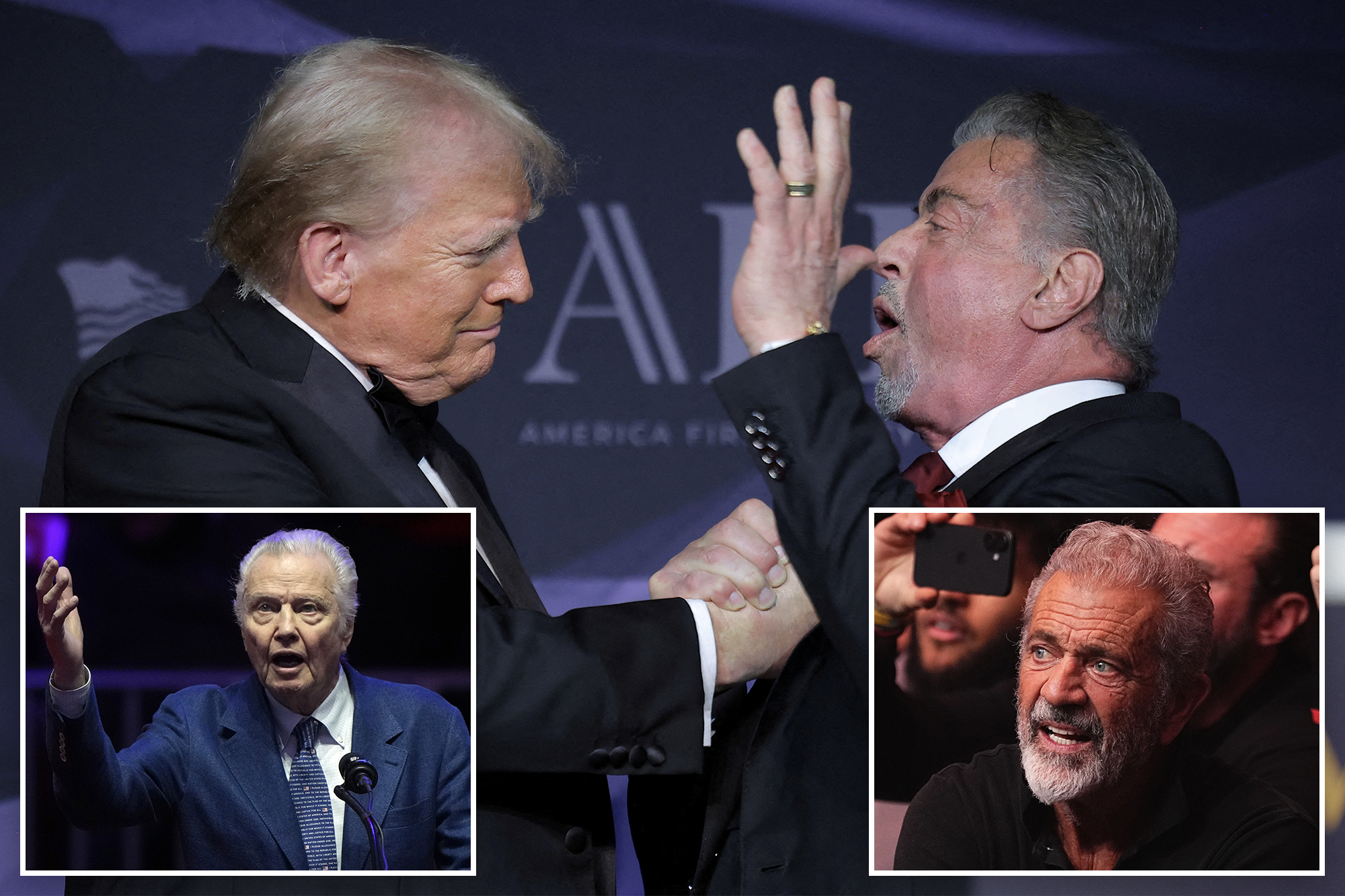 Trump says people must refer to Sylvester Stallone, Jon Voight, and Mel ...