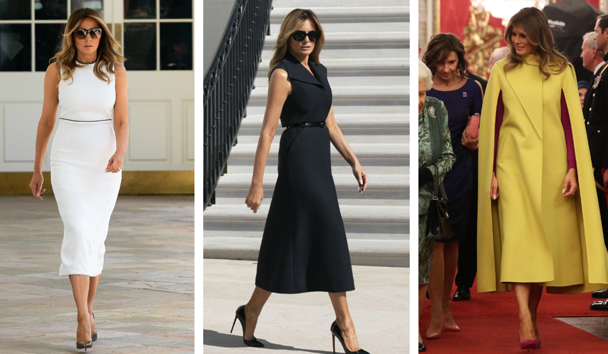 A deep dive into Melania Trump's trendy wardrobe as her husband steps ...