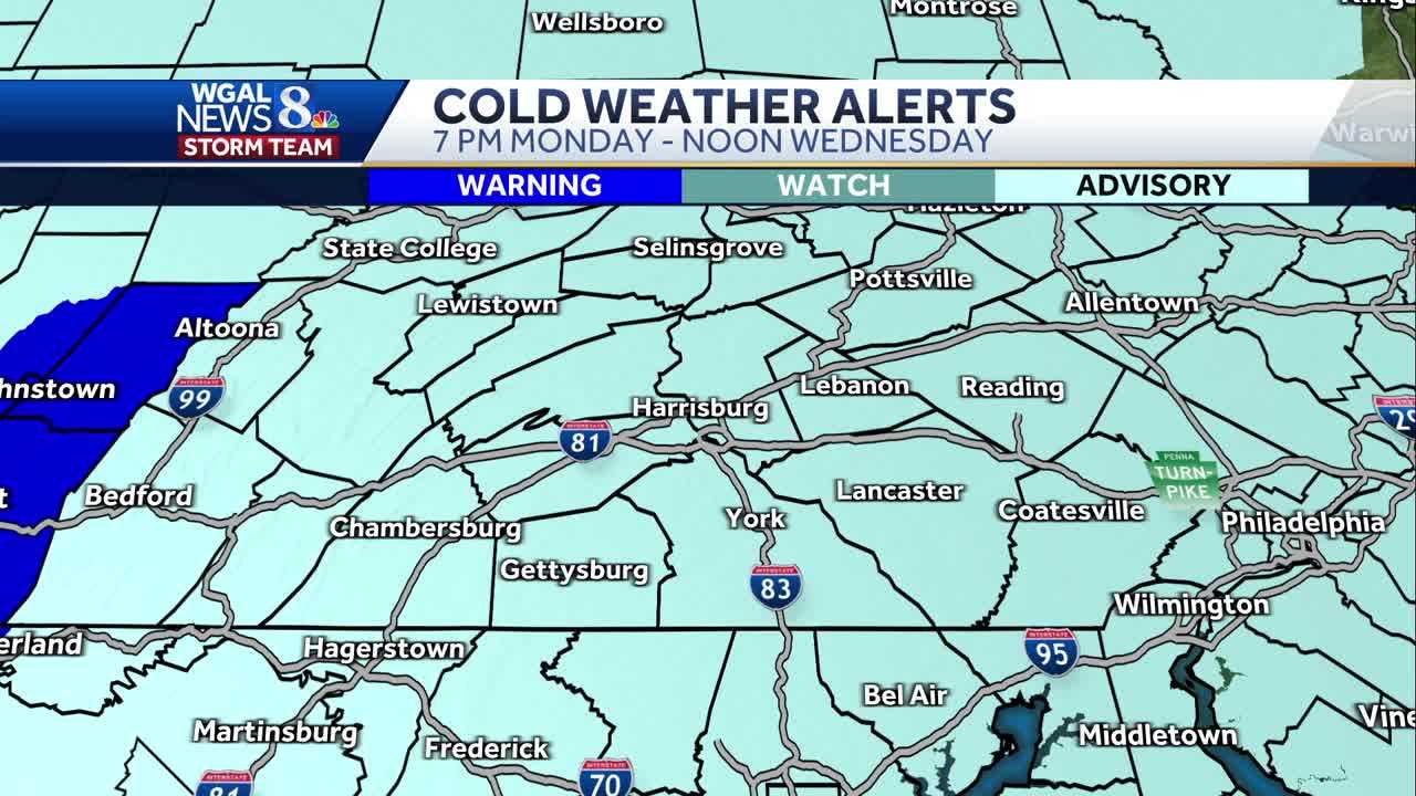 Cold weather advisory issued: It will be in effect for more than 40 hours