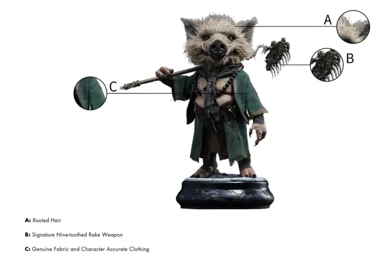 《黑神话：悟空》猪八戒1/3全身像正式开启预订，售价4980元