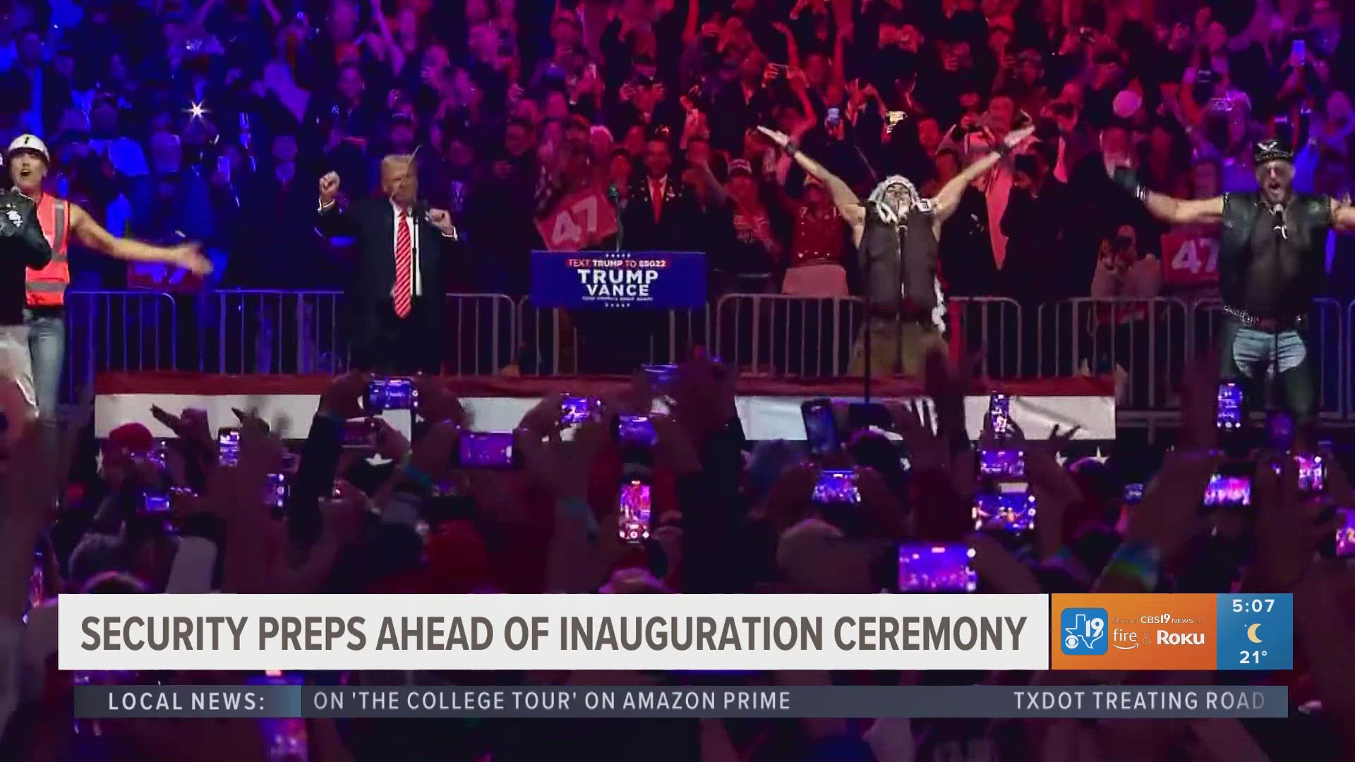 Donald Trump dances to 'YMCA' with Village People during pre ...