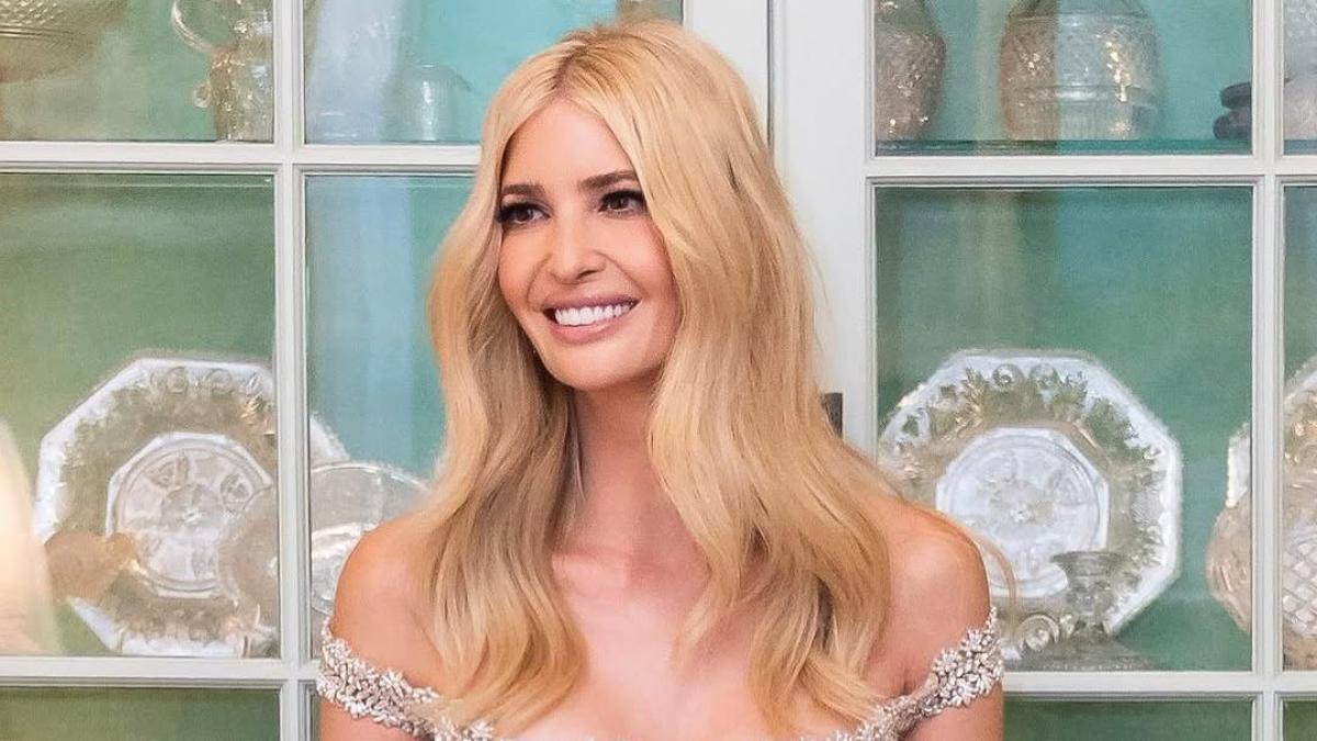 El espectacular vestido de perlas de Ivanka Trump en la cena previa a ...