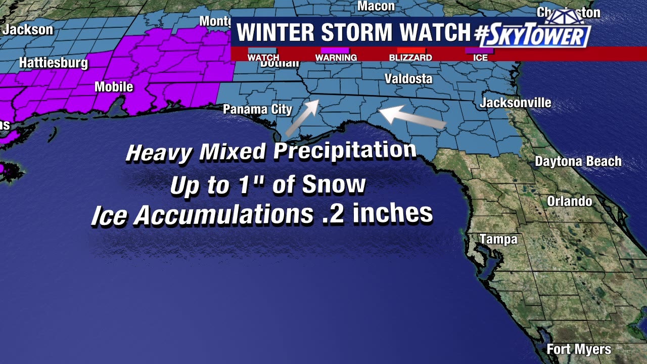 Could Florida get snow? Winter storm warnings, watches issued for part ...