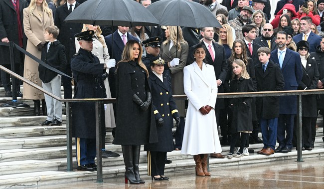 Usha Vance Chooses Tan Suede Manolo Blahnik Knee-High Boots With Pink ...